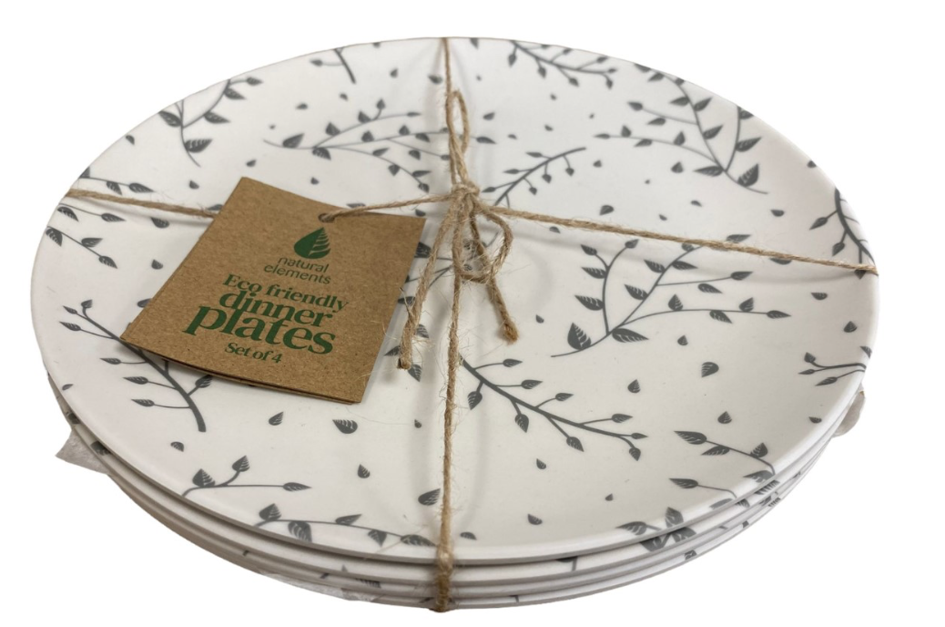Natural Elements Eco Friendly Dinner Plates ( Set of 4 ...