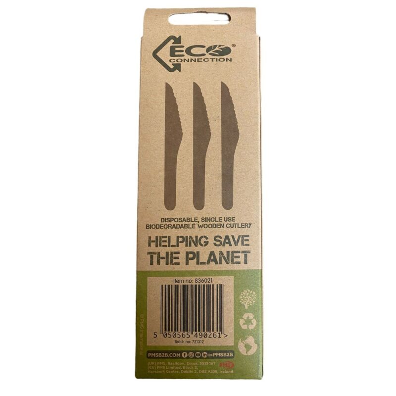 Biodegradable Wooden Knives - 24 Pack - Biodegradable Life